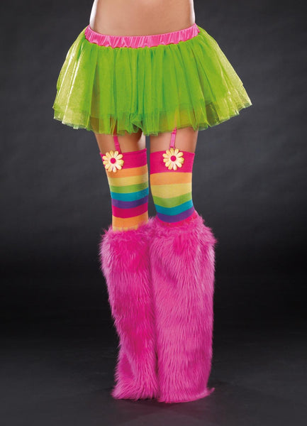 Neon Pink Furry Boot Covers – FK